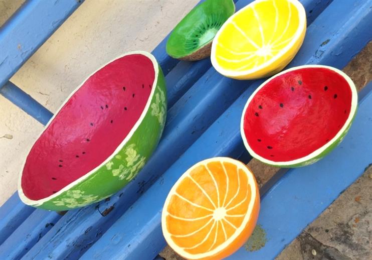 Yad LaKashish | Paper Mache Fruit Bowls