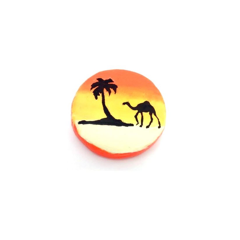 Yad LaKashish | Paper Mache Desert Sunset Magnet