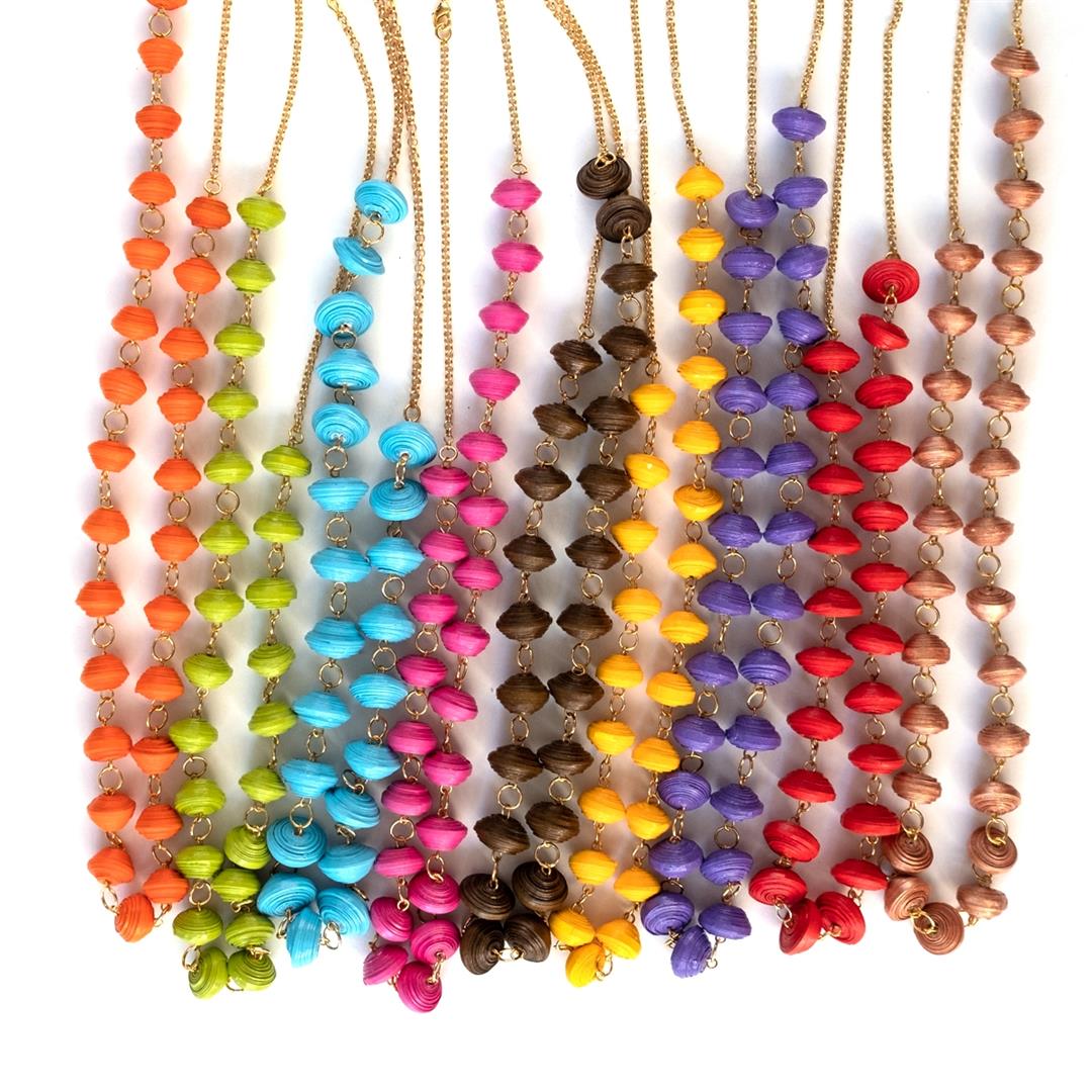 Yad LaKashish | Elegant Paper Bead Necklace