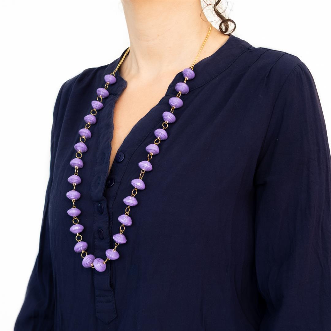 Yad LaKashish | Elegant Paper Bead Necklace