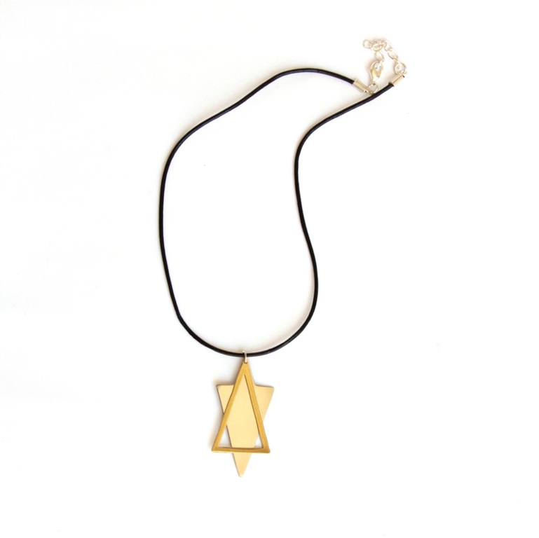 Yad LaKashish | Two-Tone Star of David Necklace