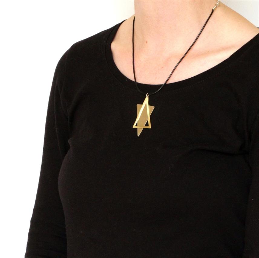 Yad LaKashish | Two-Tone Star of David Necklace