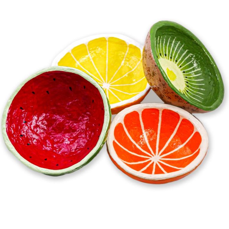 Yad LaKashish | Paper Mache Fruit Bowls